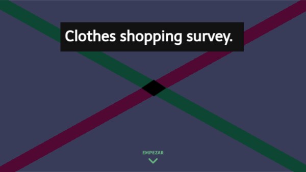 Clothes shopping survey. | Genially