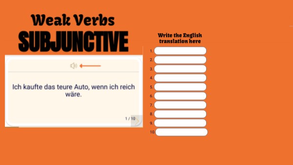 #1 WEAK VERBS LET'S PRACTICE | Genially