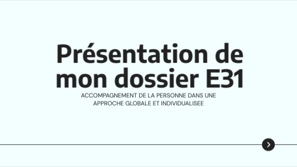 dossier E31 | Genially