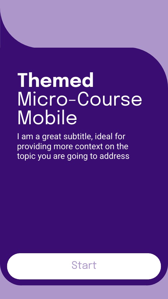 Themed Micro-Course Mobile | Genially