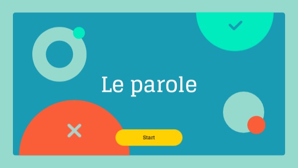 Le parole | Genially