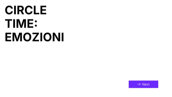 CIRCLE TIME: EMOZIONI | Genially