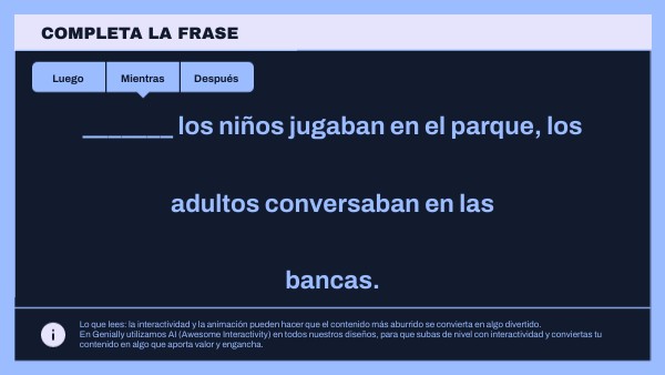 Nexos simultaneidad CursOte | Genially