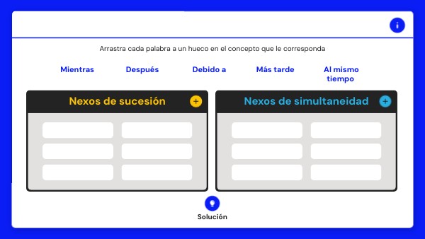 Nexos de simultaneidad | Genially