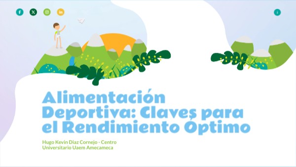 Alimentación Deportiva: Claves para el Rendimiento Óptimo | Genially
