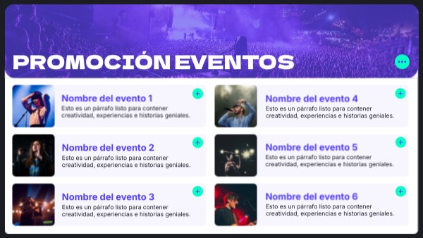 ción Eventos | Genially