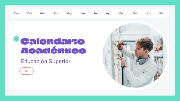 Calendario Académico Educación Superior Enero | Genially