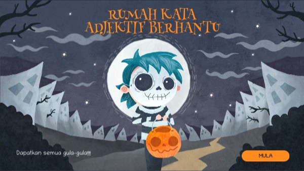 Rumah kata adjektif berhantu | Genially