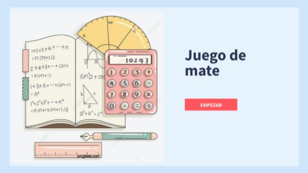 Juego de mate | Genially