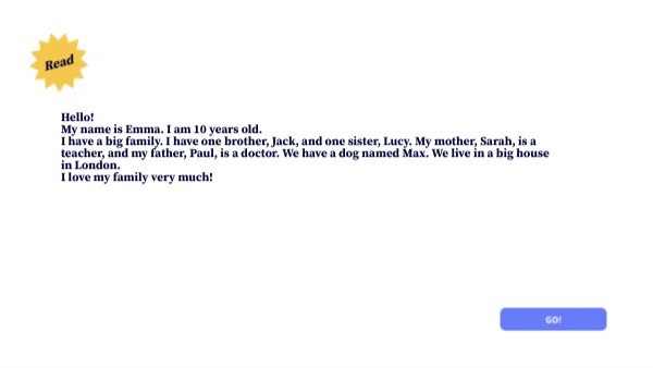 comprehension écrite A1 | Genially