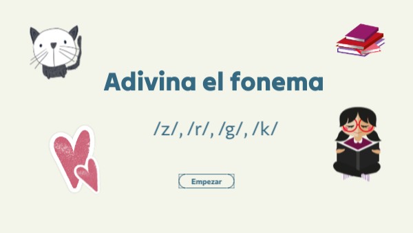Adivina el fonema | Genially