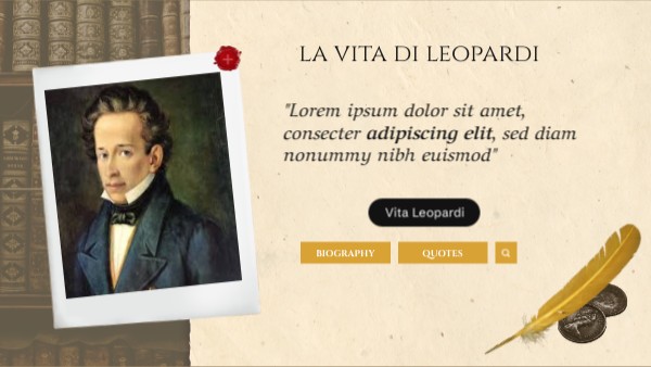 la vita di leopardi | Genially