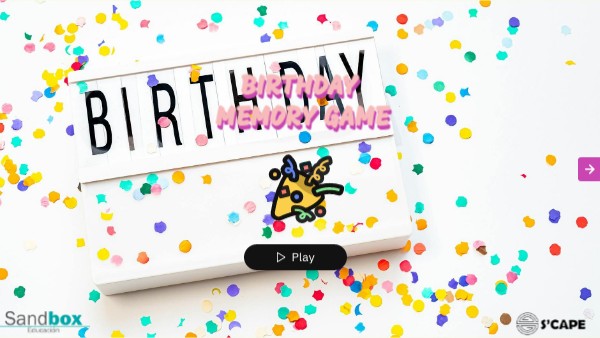 BIRTHDAY MEMORY GAME | Genially