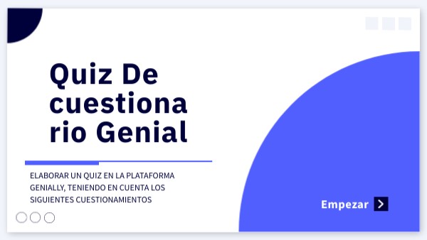 Quiz De cuestionario Genial | Genially