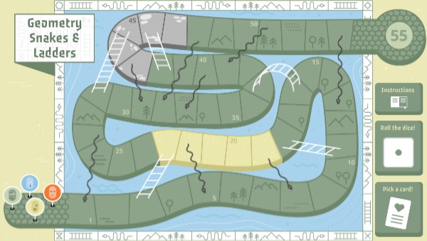Geometry Snakes & Ladders | Genially