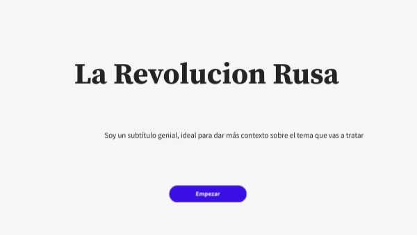 ¿Cuánto sabes sobre la Revolución Rusa? | Genially