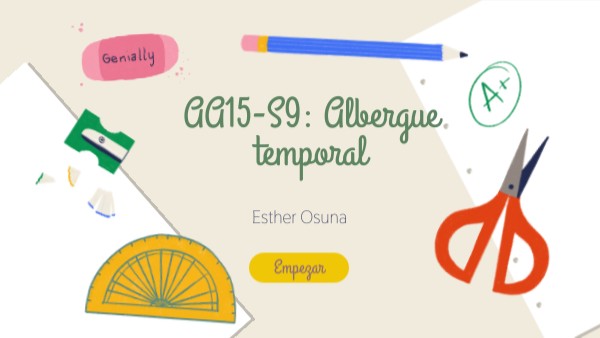 AA15-S9: Albergue temporal | Genially