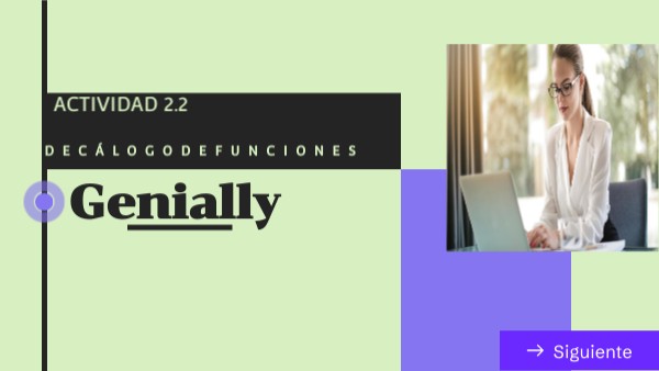 Actividad 2.2 Decálogo de Funciones | Genially