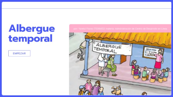 Albergue temporal | Genially