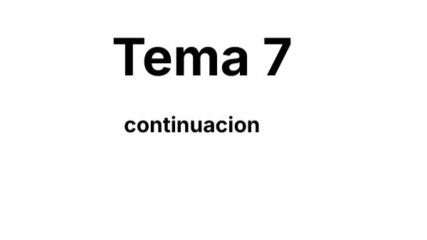 Tema 7 | Genially