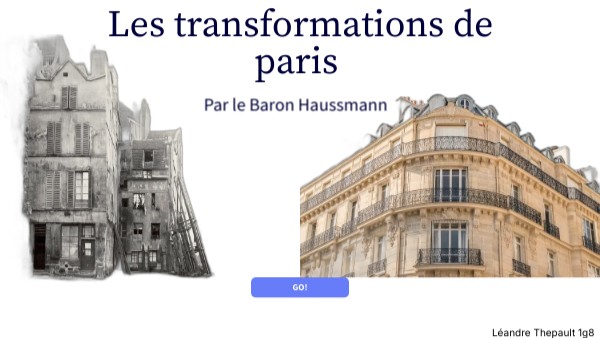 Les transformations de paris | Genially