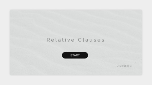 Relative Clauses | Genially