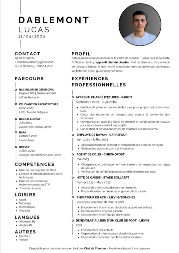 CV Lucas.D 2025 | Genially