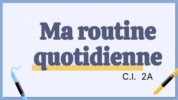 Ma journée | Genially