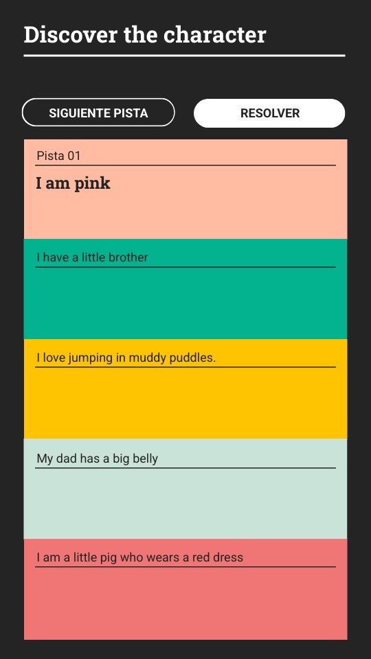 Discover the character | Genially