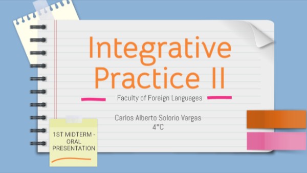 Integrative Practice II | Genially