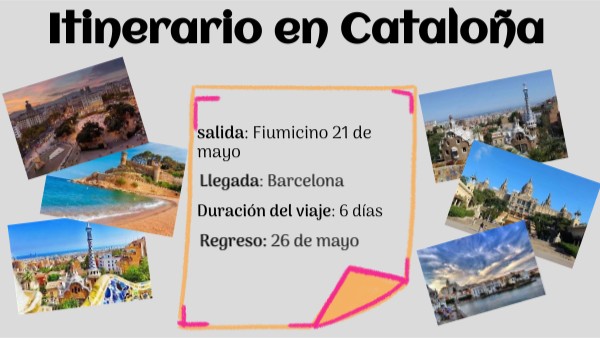 Itinerario en Cataloña | Genially