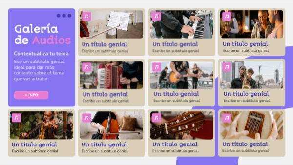 Galería de Audios | Genially