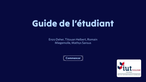 Guide de l’étudiant | Genially