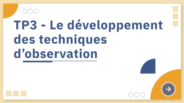 TP3 - Le développement des techniques d’observation | Genially