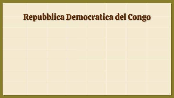 Repubblica Democratica del Congo | Genially