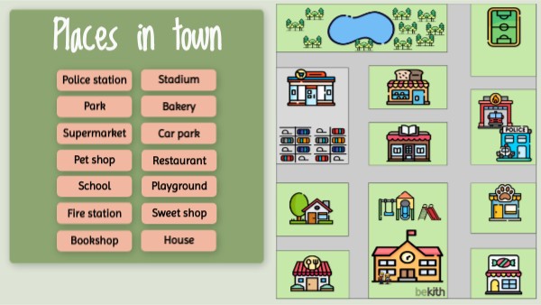 K5U6_PLACES IN TOWN | Genially