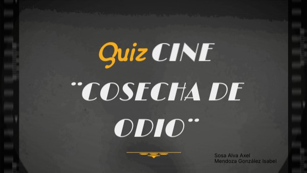 ¨Cosecha de odio¨ | Genially