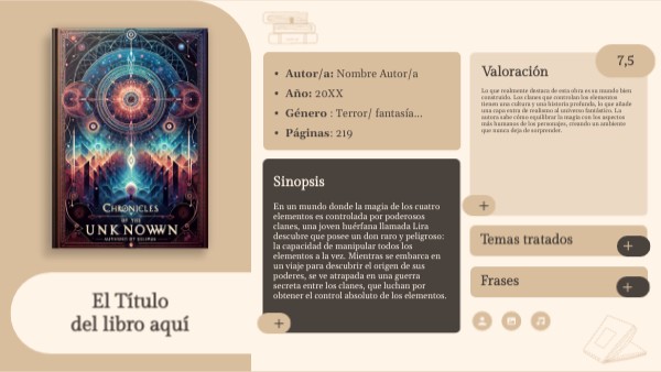 El Títulodel libro aquí | Genially