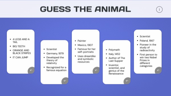 guess the WILD ANIMAL | Genially