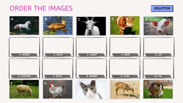 order the IMAGES | Genially