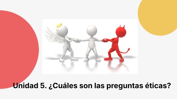Unidad 5. ¿Cuáles son las preguntas éticas? | Genially