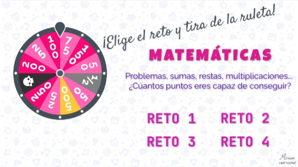 Ruleta Matemáticas 2º | Genially