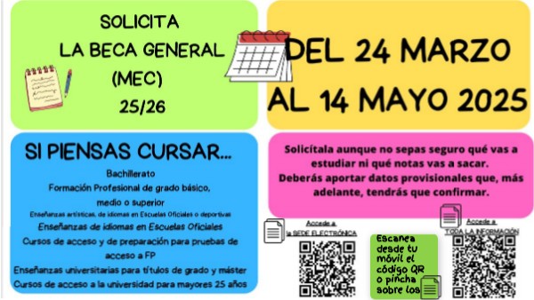 SOLICITA BECA GENERAL 25 26 | Genially