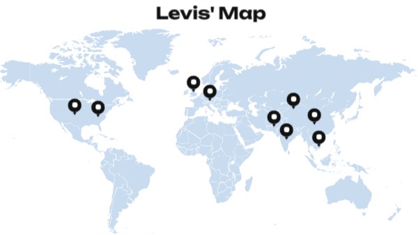 Levis' Map | Genially