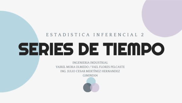 Series de tiempo | Genially