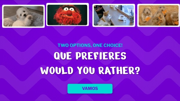Que Prefieres Would you Rather? | Genially