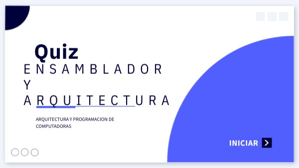 Quiz Arquitectura y programación de computadoras | Genially
