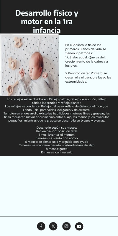 Desarrollo físico y motor en la 1ra infancia | Genially