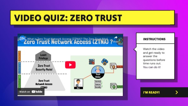 video quiz: zero trust | Genially
