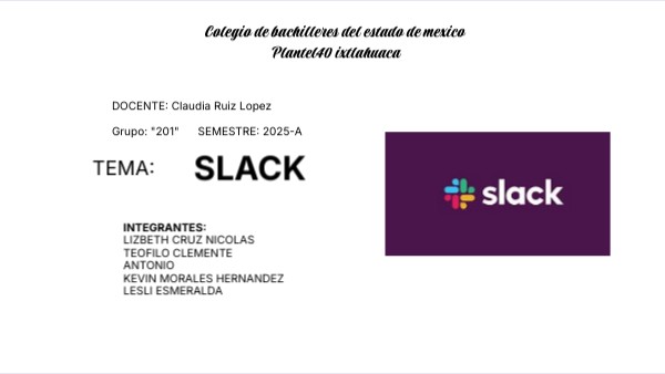 "SLACK" | Genially